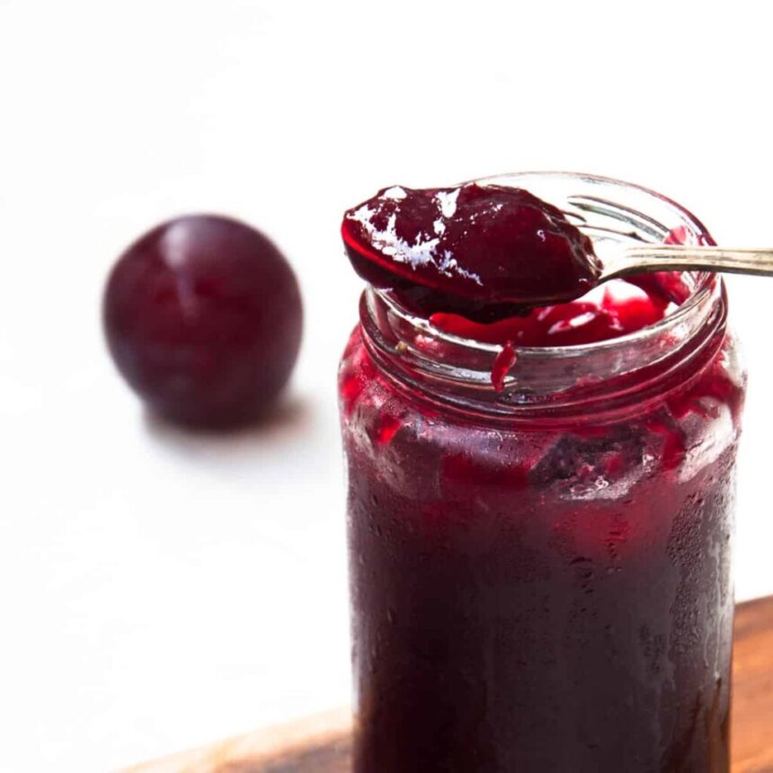 Sweet and Tangy Plum Jam Recipe to Put on Toast & Biscuits